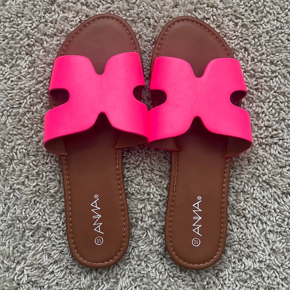 Shoes | Hot Pink Sandals | Poshmark